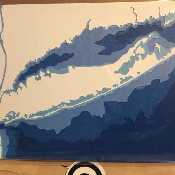 Long Island - Original 8 X 10 Papercut Art in Your Choice of Color - Etsy