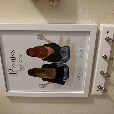 Roommates Personalized Print, Roomies Gifts, Roommate Illustration ...