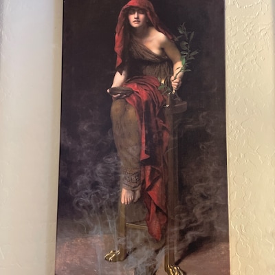 John Collier Priestess of Delphi 1891. Classic Art Print - Etsy