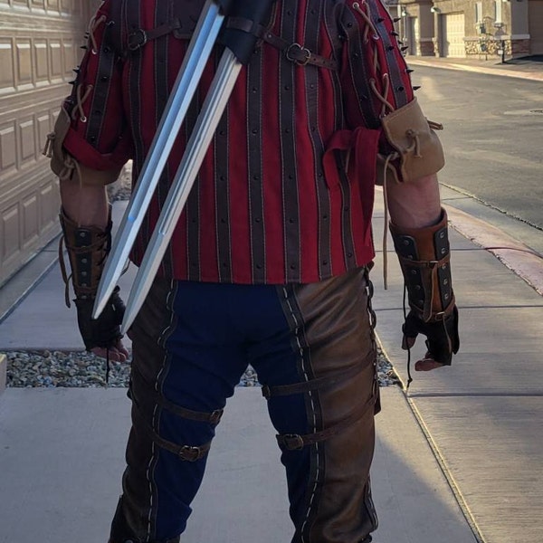 Leather Shoulder Armor Pattern PDF Female Witcher LARP Roleplay ...