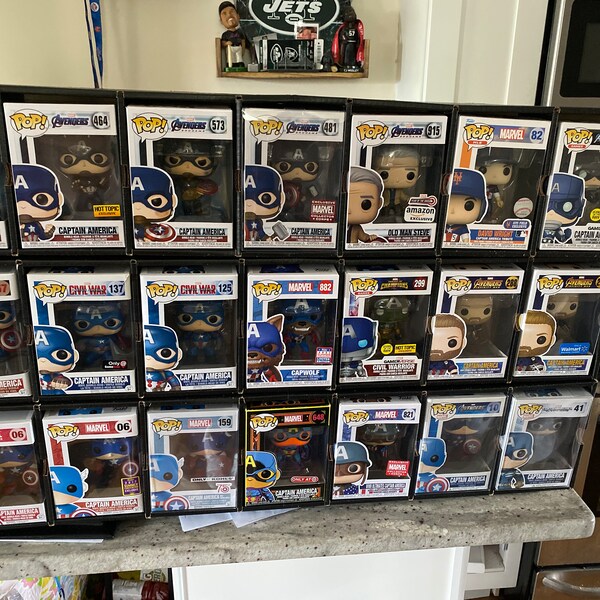Funko Pop Display Kubbies TWELVE PACK! Black or White. Single Row! - Etsy
