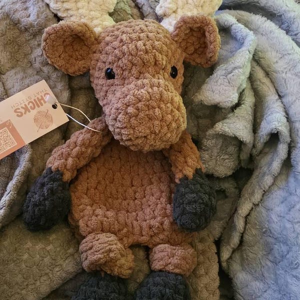 Snuggle Lovey Moose - Etsy
