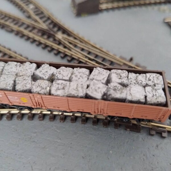 Loose SHREDDED SCRAP Recycled Plastic for N Scale Trains N Gauge Model ...