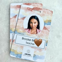 Custom ID Badge Design Your Own Id Card Plastic Badge - Etsy