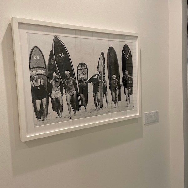 Vintage Surfers Photography Print Men Surfing Beach Poster Males ...