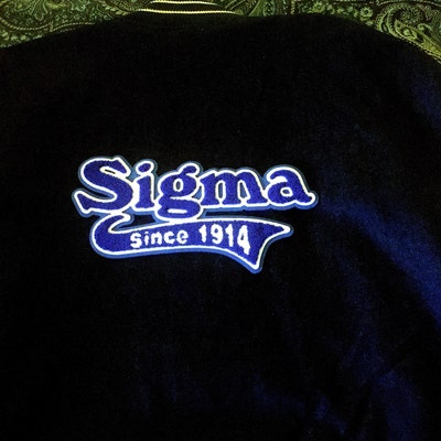 Sigma Since 1914 Blue and White 11.5 Howard Crescent Taylor, Brown, and ...