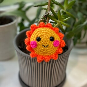 Sun Keychain Crochet Pattern, Crochet Sun, Amigurumi Pattern, Crochet ...