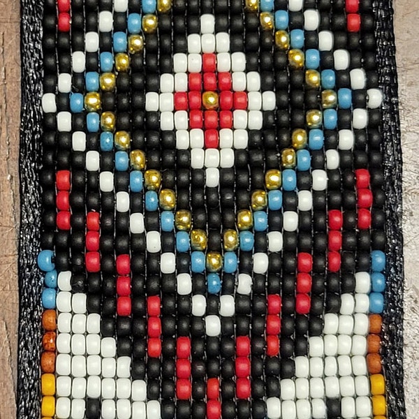 Morning Sky Loom Bead Pattern for Bracelets Gold, Blue, Apache Style ...