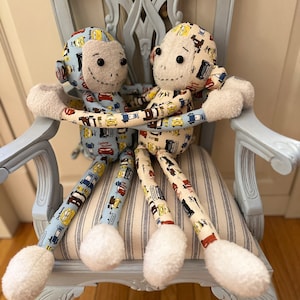 Hugging Monkey PDF Sewing Patterns & Tutorials Stuffed Animals DIY Projects Gift Ideas Fabric ...