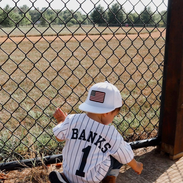 Kids & Youth Sleeve Contrast Baseball Jersey League Sports Team ...