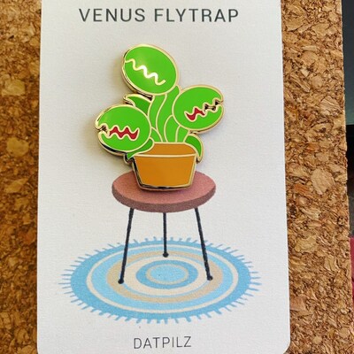 Venus Flytrap Hard Enamel Pin - Etsy