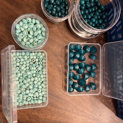 TWO 16 Strands, EVERGREEN WOOD Beads 6mm 8mm 10mm, 12mm or 8x4mm ...