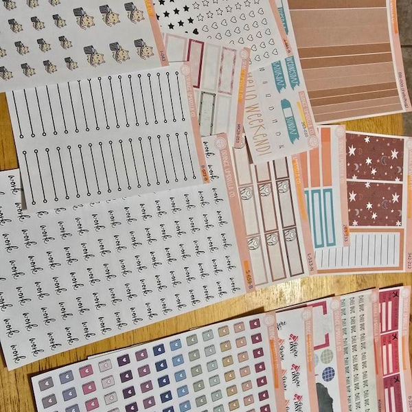 Hobonichi Cousin Side Bar Habit Tracker Planner Stickers B-553 - Etsy