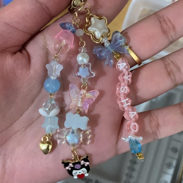 Cutesy Beaded Keychains Y2K Cottagecore - Etsy