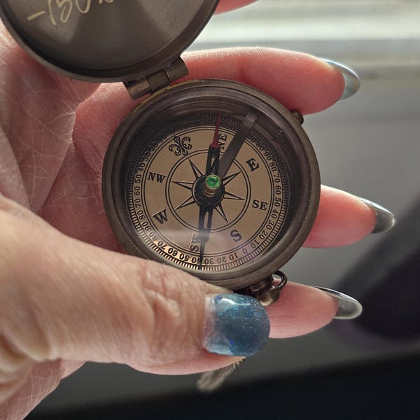 Nordic Compass, Viking Vegvisir Engraved Compass, Unique Gifts for Men ...