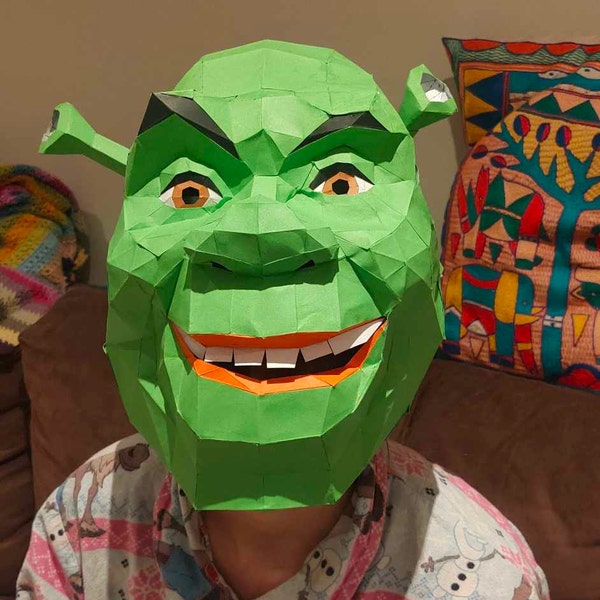 SHREK MASK Diy - Etsy