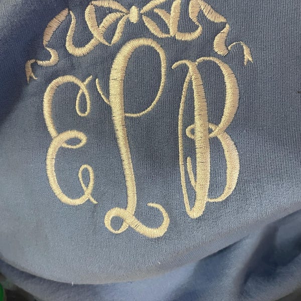 Bow Monogrammed Personalized Sweatshirt, Monogrammed Sweater, Gifts for ...