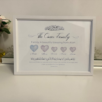 Personalised Islamic Wedding Frame Islamic Wedding Frame - Etsy