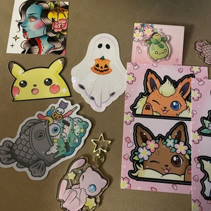 GLITTER Sushi Lovers With Sakura Cherry Blossoms STICKER by - Etsy