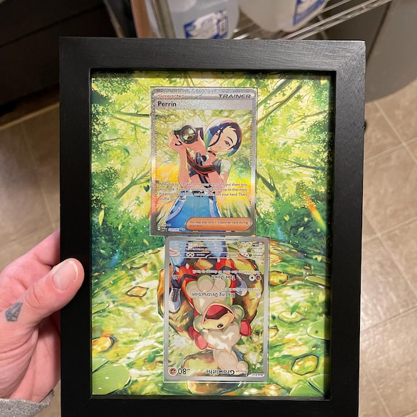 Perrin and Hisuian Growlithe Custom Pokemon Card Frame - Etsy