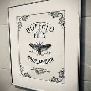 Buffalo Bill's Body Lotion Printable Wall Art Downloadable Prints ...