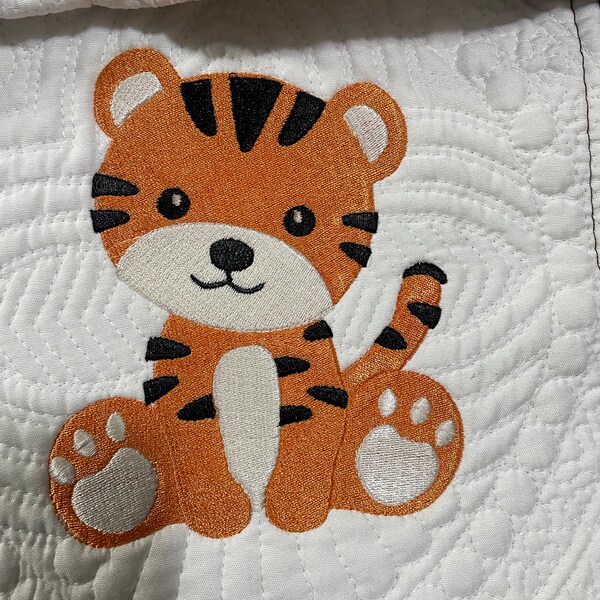 Cute Baby Tiger Embroidery Design, Animal Embroidery Design, Machine ...