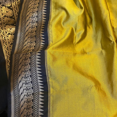 Exclusive Methi Yellow Saree South Indian Saree Wedding - Etsy