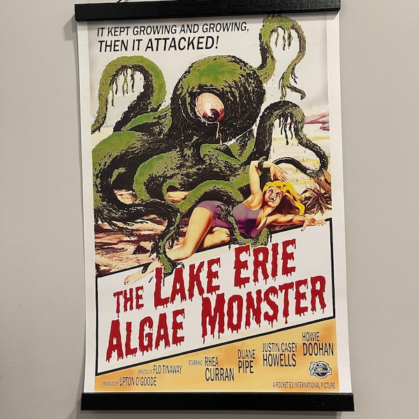 Lake Erie Algae Monster Poster 12"x18" - Etsy
