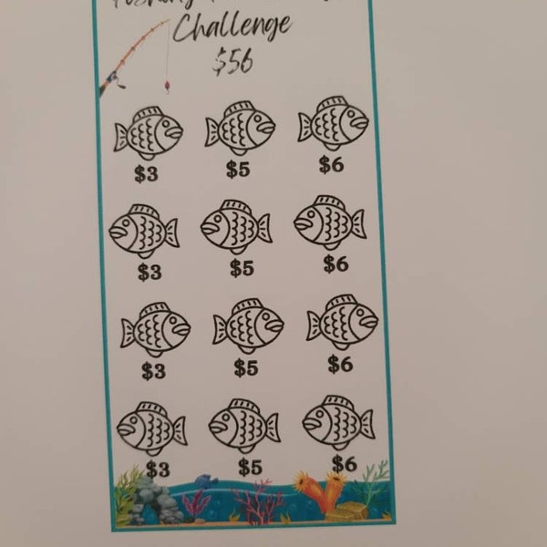 Mini Popsicle Savings Challenge for A6 Envelopes Cash Envelopes Monthly ...