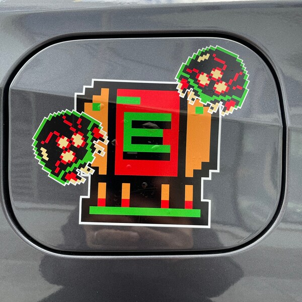 ENERGY TANK Sprite From Metroid 8bit Vinyl Decal Video Game Sticker ...