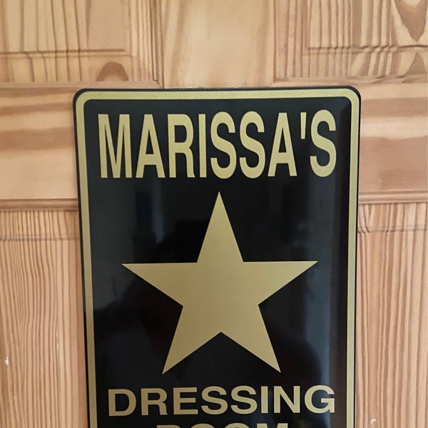 Personalized Dressing Room Sign - Etsy