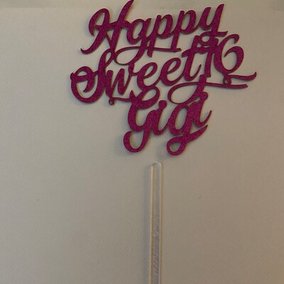 Personalized Cake Topper Birthday Personalized Happy Birthday - Etsy