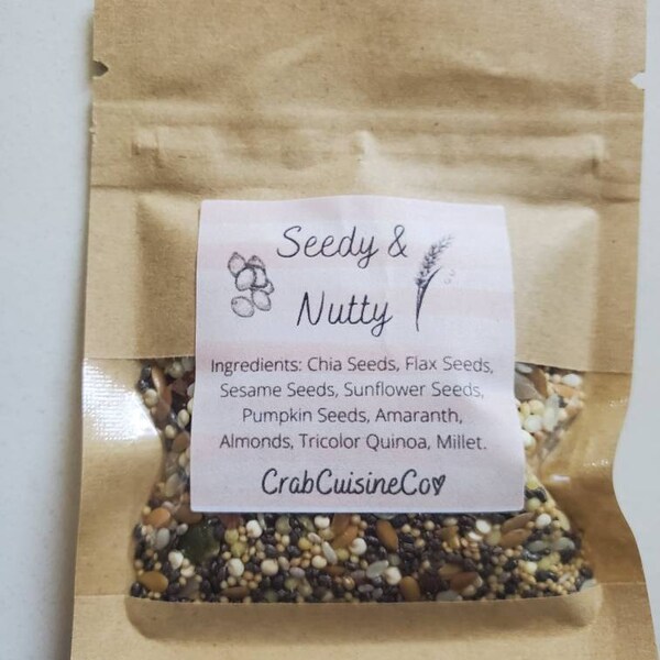 Seedy & Nutty Hermit Crab Food Protein and Fat Mix New and Improved ...