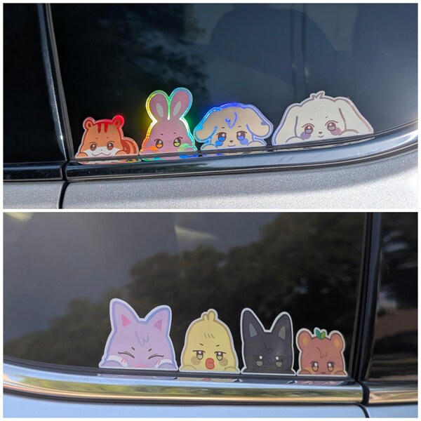 BTS BT21 Peeker Car Decals | BTS Stickers | BT21 Decal | BTS Car Decals ...