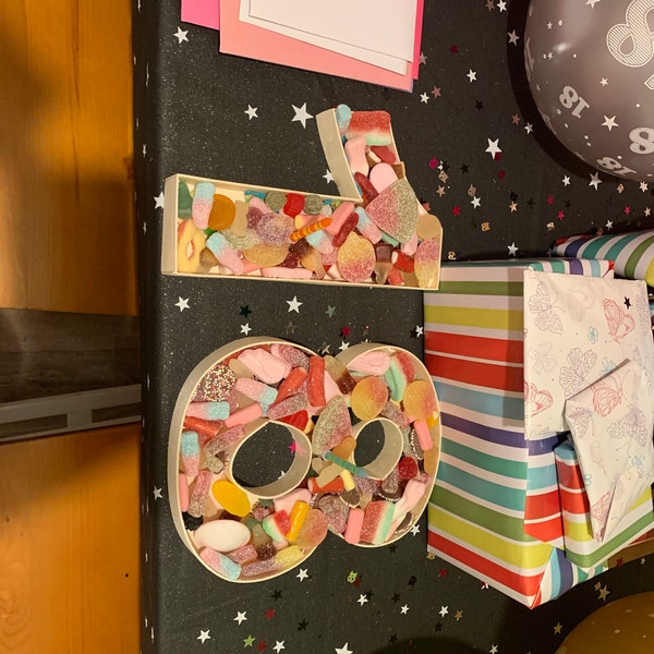 SWEET FILLED NUMBERS Choose Your Number. Haribo, Birthday Sweets, Pick ...