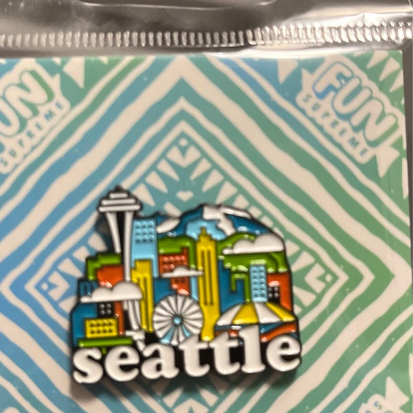 Seattle - Enamel Lapel Pin - Etsy