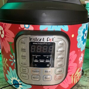 16 Colors Vivid Flowers Colored Background Instant Pot Wrap Instapot ...