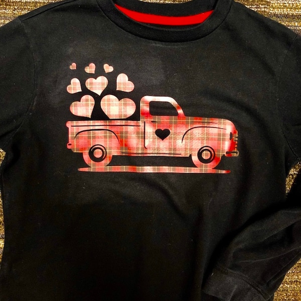 Valentine Truck Svg, Valentine's Day Svg, Red Truck With Heart Svg ...