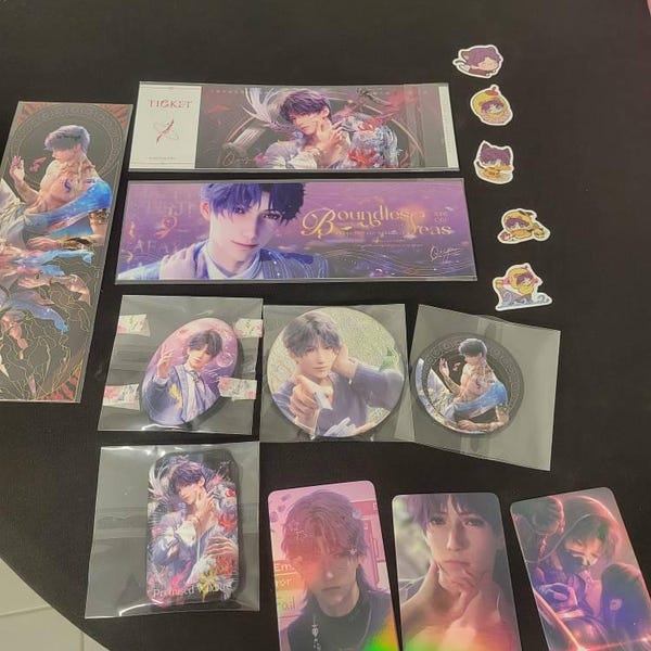 Rafayel Flashy Badge & Holographic Ticket Set | God of Tide, Promised ...