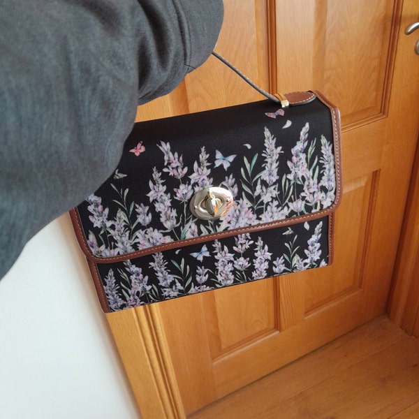 Gothic Skeleton Reading Satchel, Dark Academia Skeleton Library Floral ...