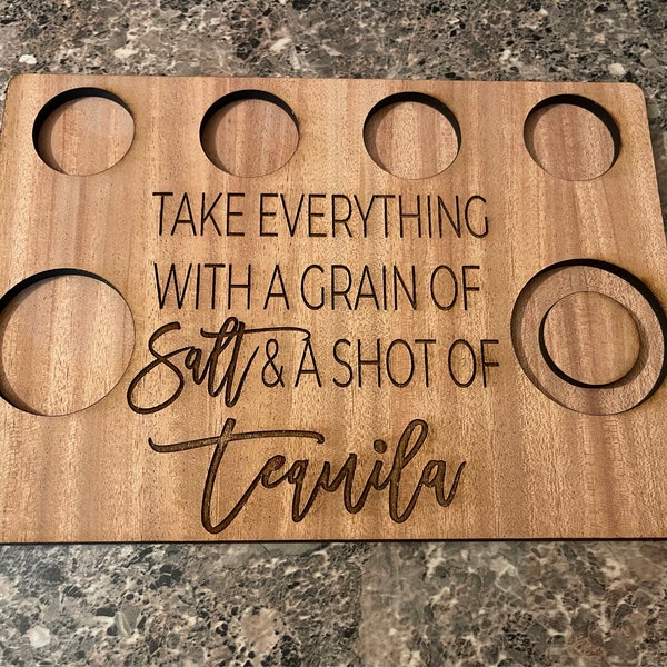 Tequila Shot Board SVG - Etsy