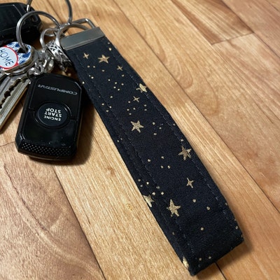 Star Keychain Wristlet, Girly Keychain, Key Fob Wristlet, Keyfob, Girly ...