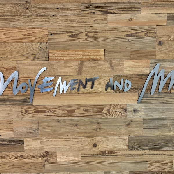 3D Wall Letters for Wall in Brushed Silver Color, Reception or Entryway ...