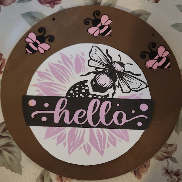 Sunflower Door Sign Svg Bundle 10 Designs, Sunflower Door Hanger Svg ...