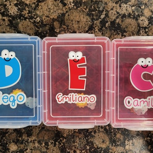 Personalized Student Name Crayon Box Holder, School Supplies, Teacher ...