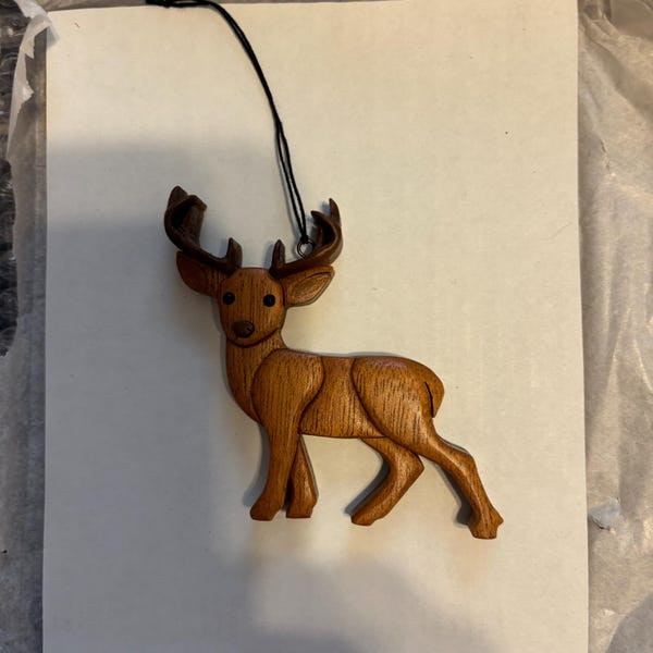 Skeleton Wooden Magnet / Ornament, Halloween Intarsia Art, Wood Carving ...