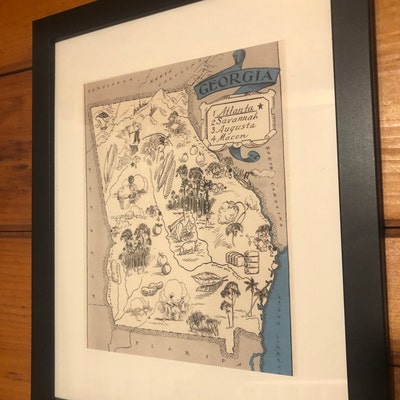 Illustrated Map of Egypt 1890 Digital Print Historic Digital Download ...