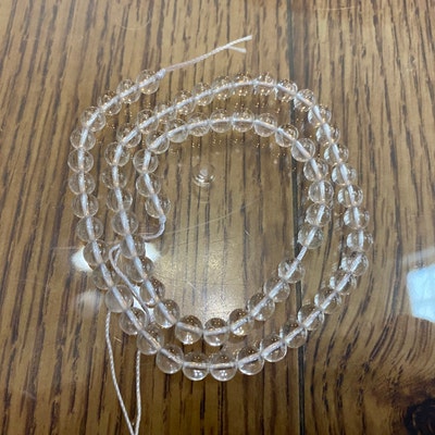 Real Genuine Super Clear AAA Natural Rock Crystal Quartz Round Beads ...