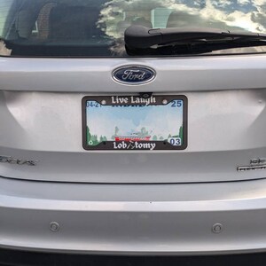 Stained Glass Mountain Range Aluminum Front License Plate Vanity Plate ...