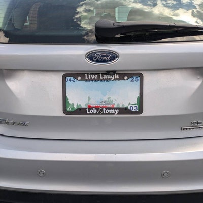 Stained Glass Mountain Range Aluminum Front License Plate Vanity Plate ...